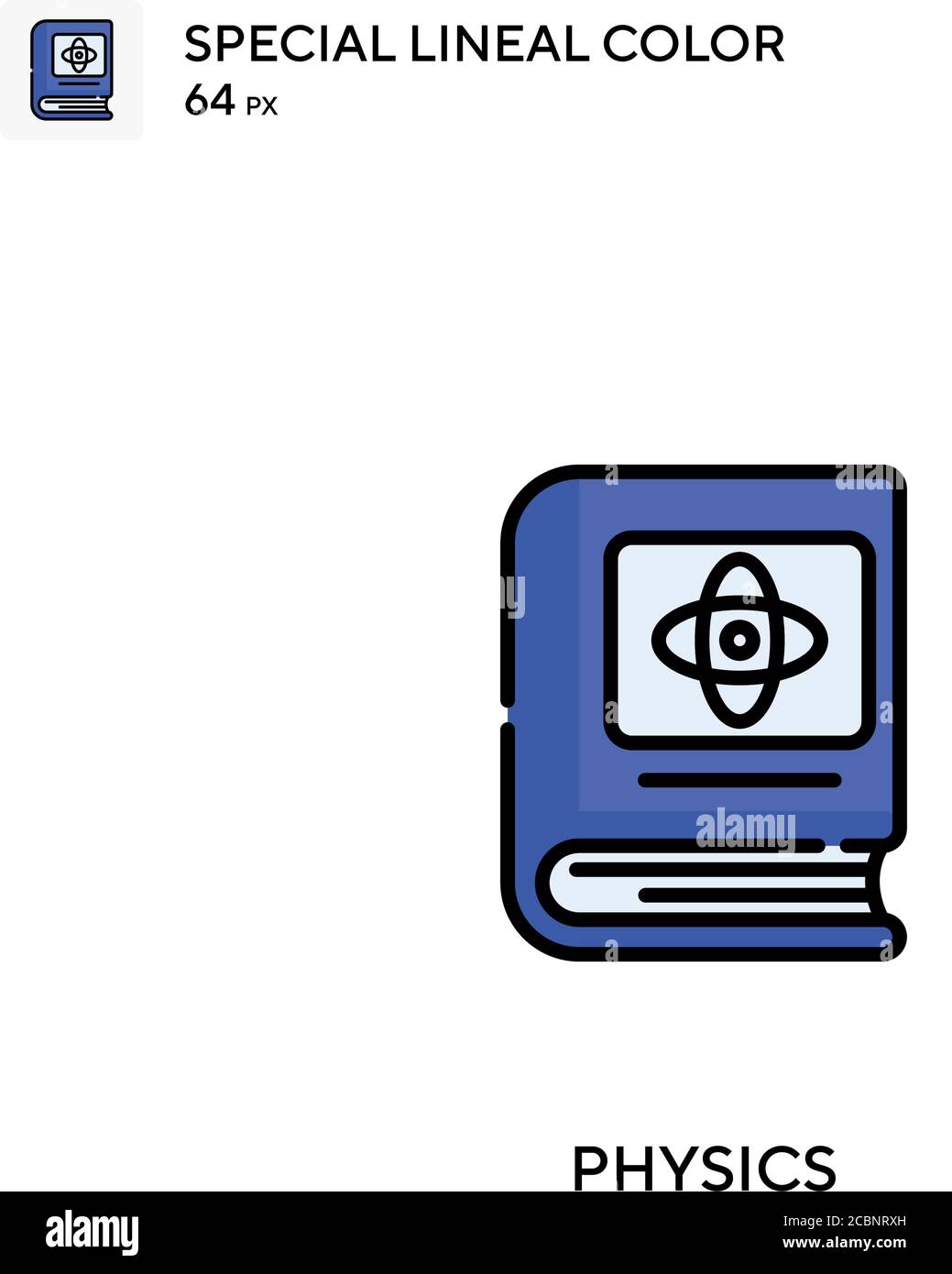 Physics Special lineal color vector icon. Physics icons for your ...