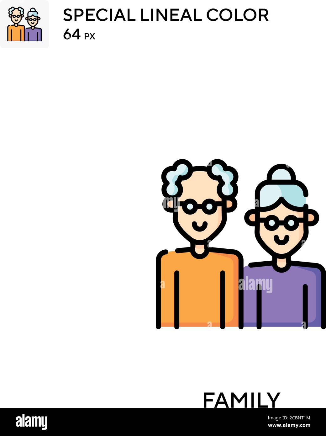 Family Special lineal color vector icon. Family icons for your business ...