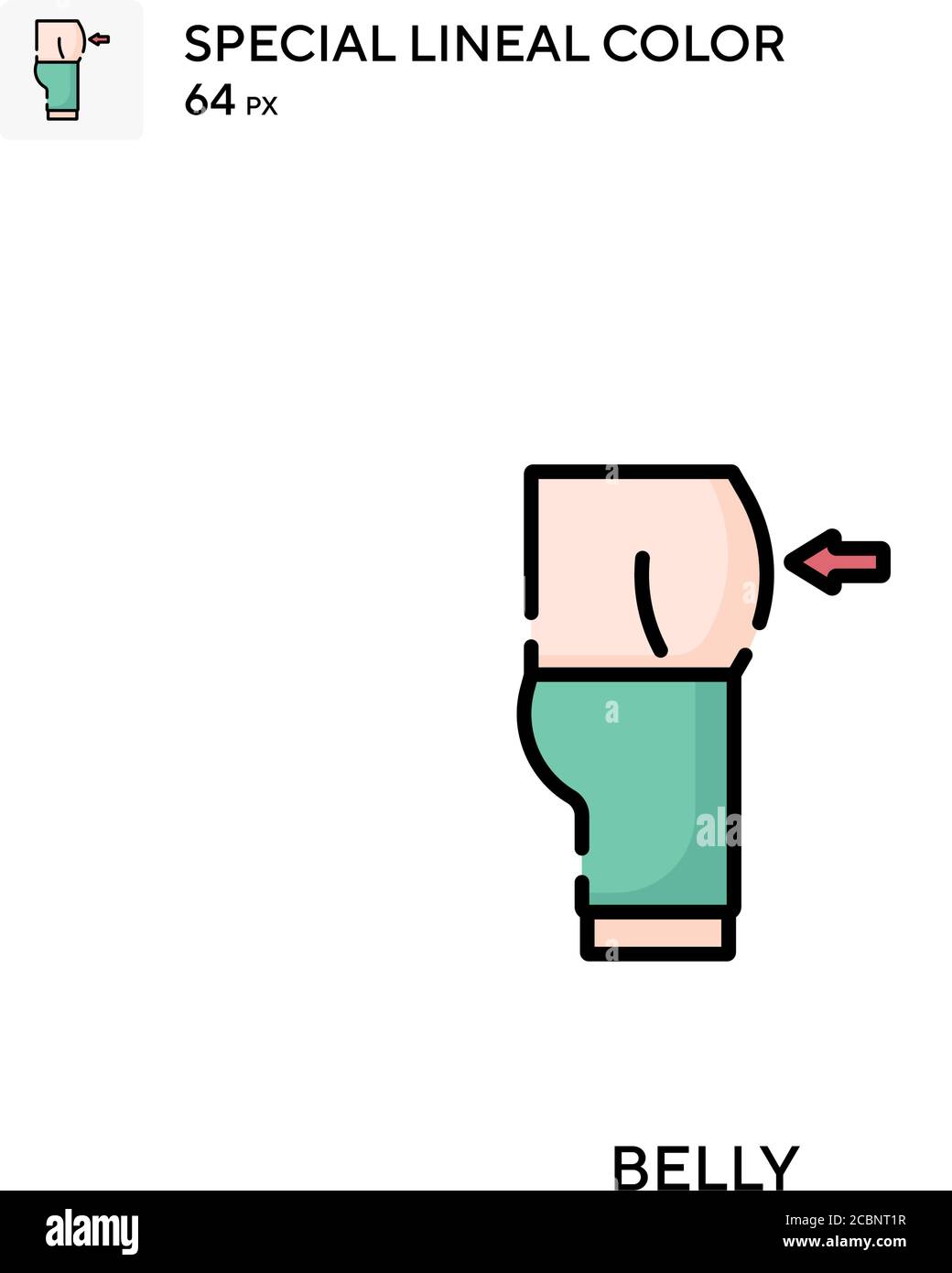 Belly Special lineal color vector icon. Belly icons for your business ...