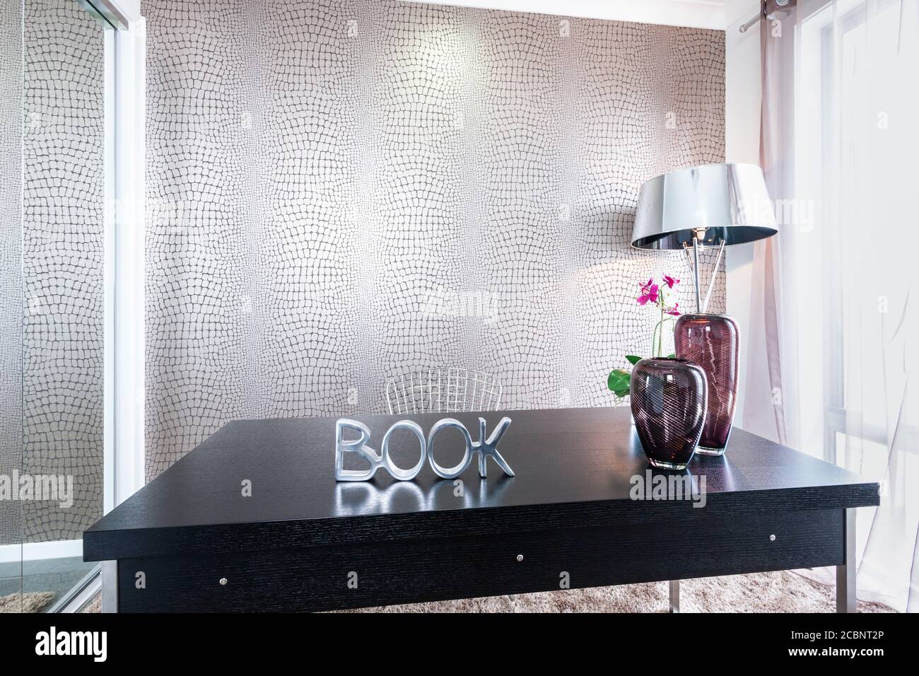 A bright workroom in a luxury house Stock Photo - Alamy