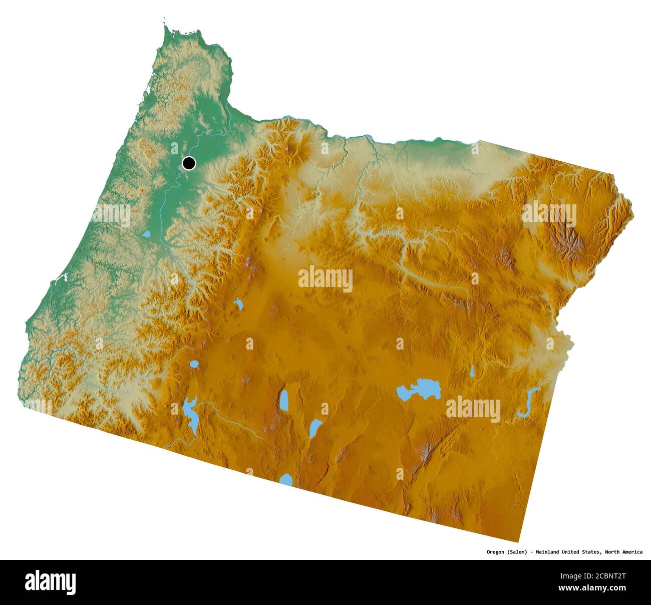 United states relief map Cut Out Stock Images & Pictures - Alamy