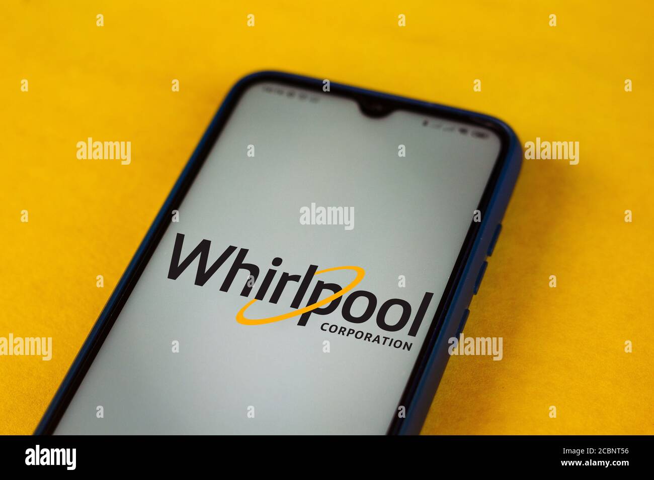In this photo illustration the Whirlpool Corporation logo seen ...