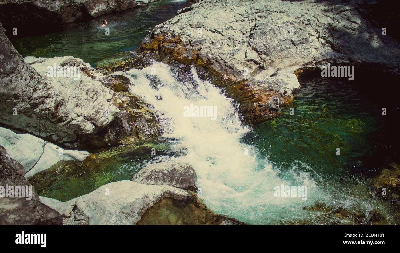 Three Pools on the North Fork of the Santiam River, picnic site make ...