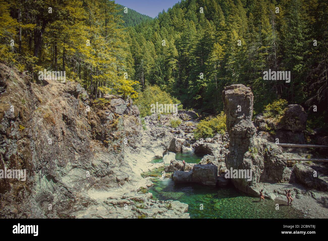 Three Pools on the North Fork of the Santiam River, picnic site make ...