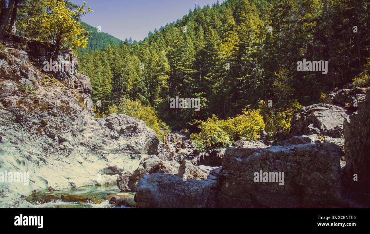 Three Pools on the North Fork of the Santiam River, picnic site make ...