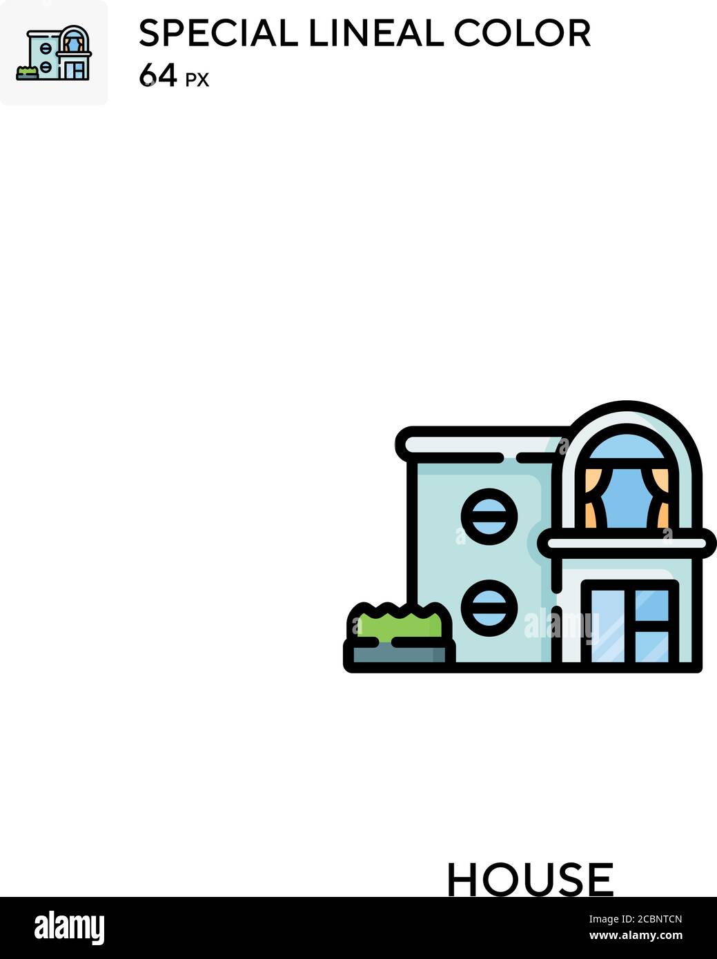 House Special lineal color vector icon. House icons for your business ...