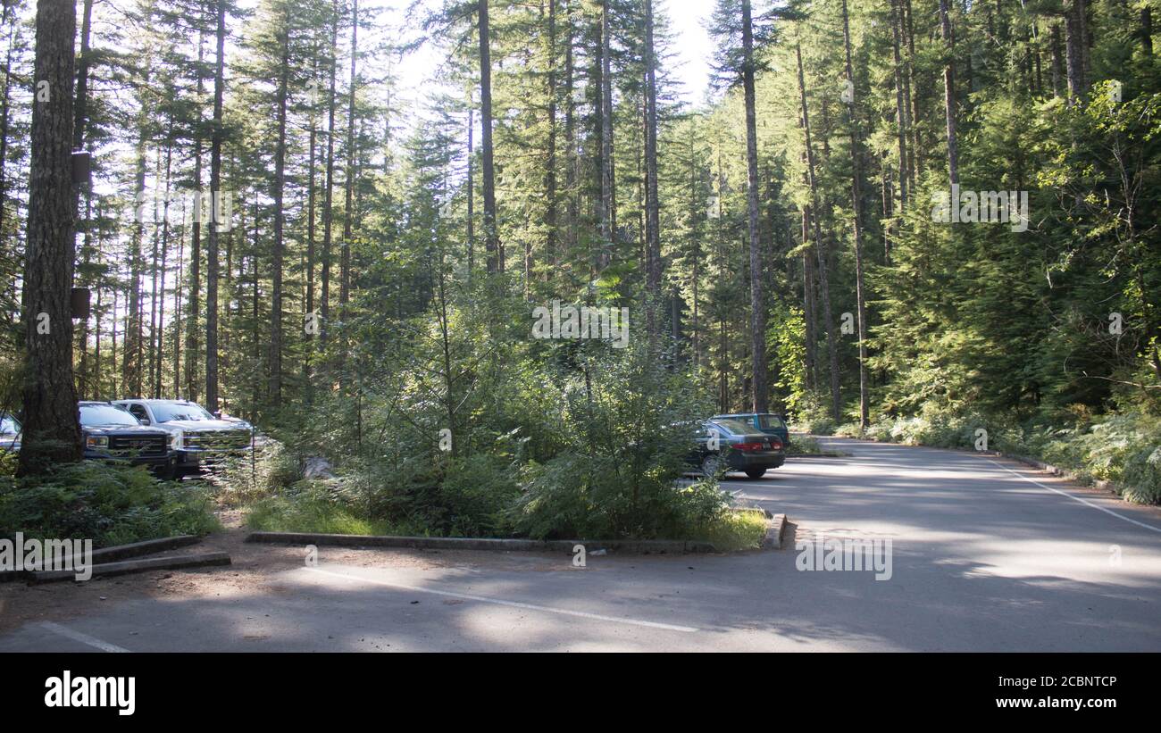 Three Pools on the North Fork of the Santiam River, picnic site make ...