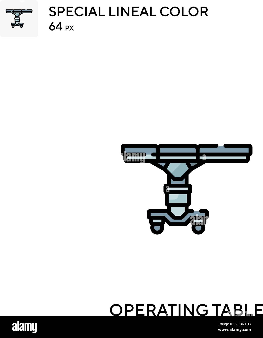 Operating table Special lineal color vector icon. Operating table icons ...
