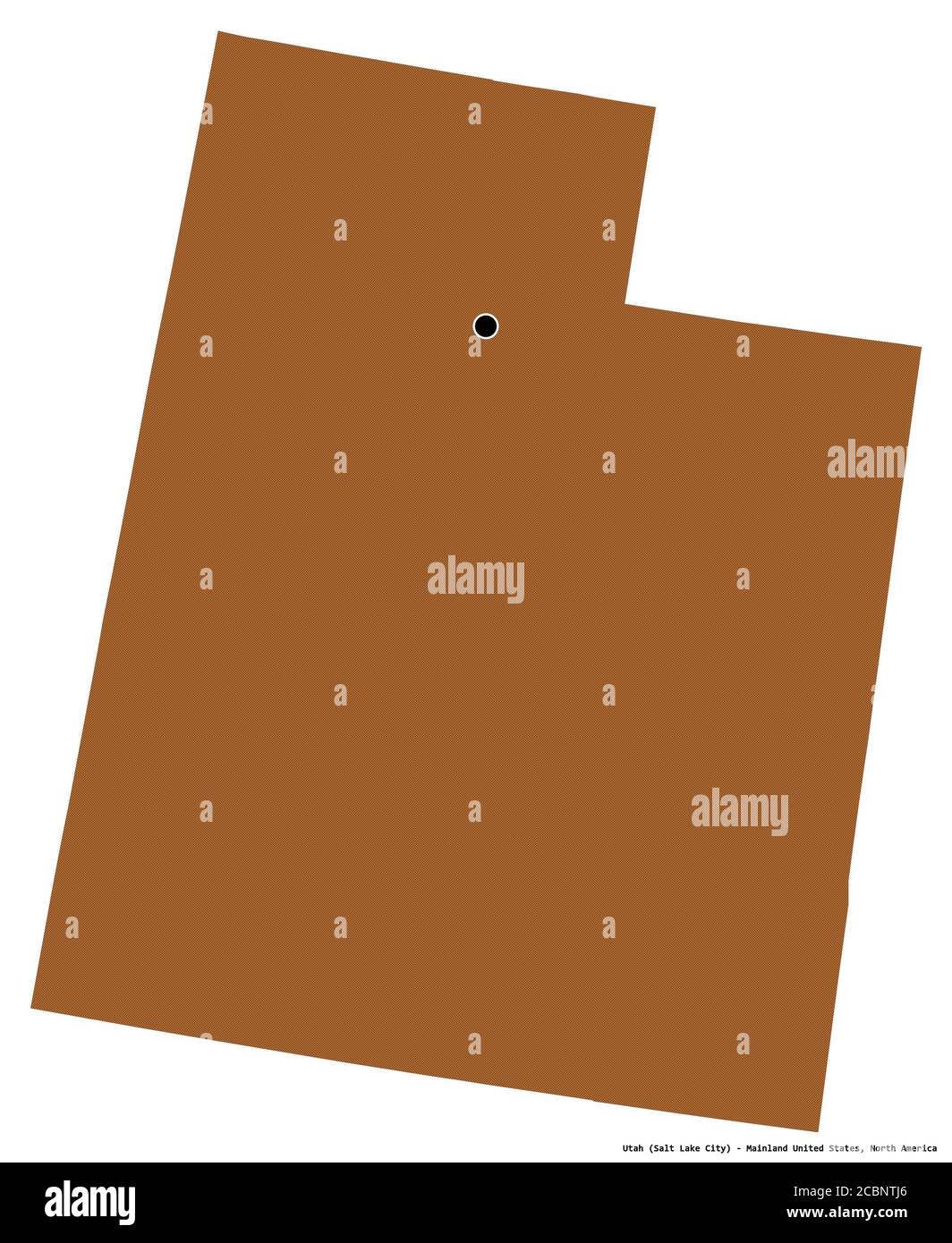 Shape of Utah, state of Mainland United States, with its capital ...