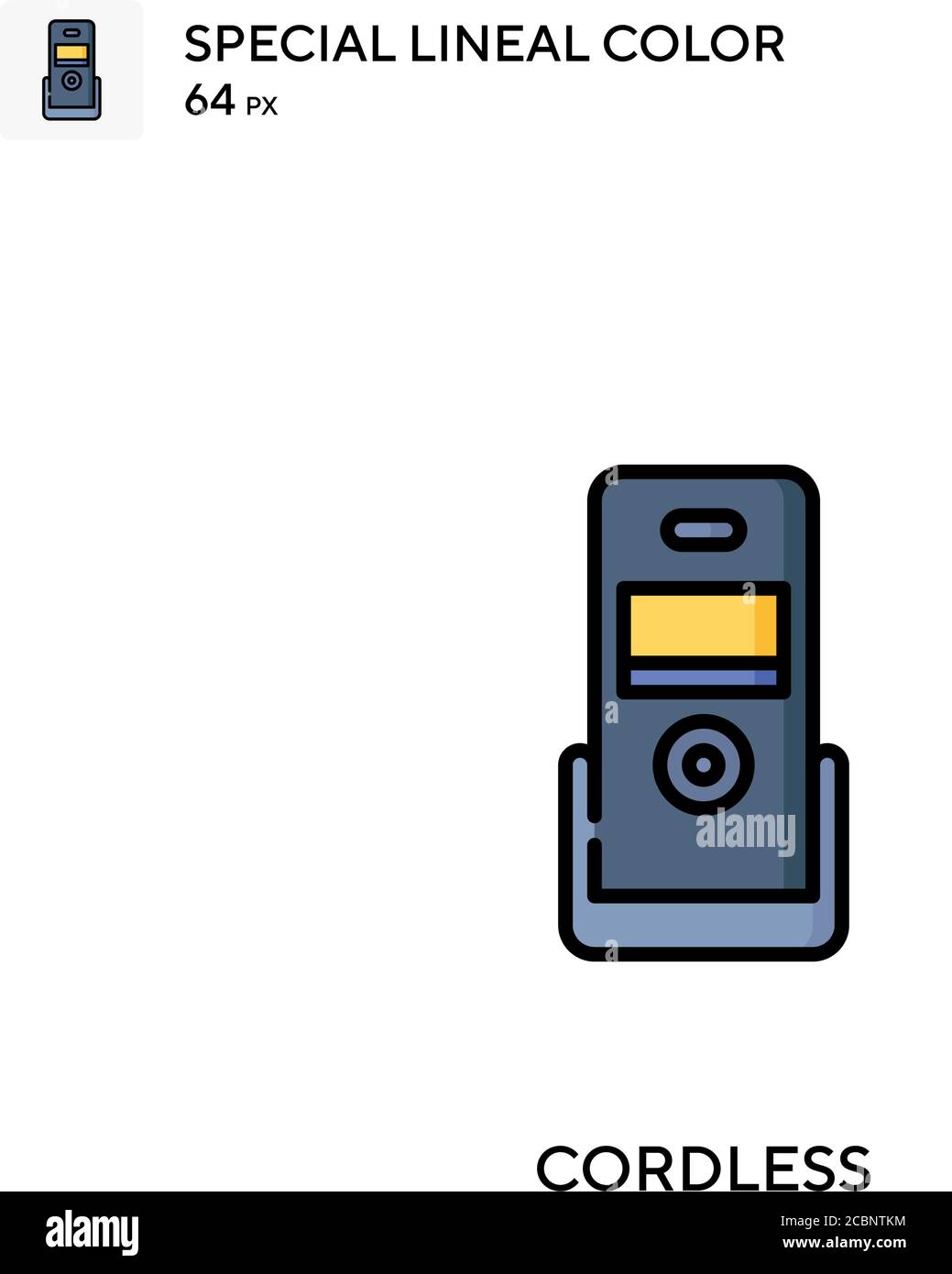 Cordless Special lineal color vector icon. Cordless icons for your ...
