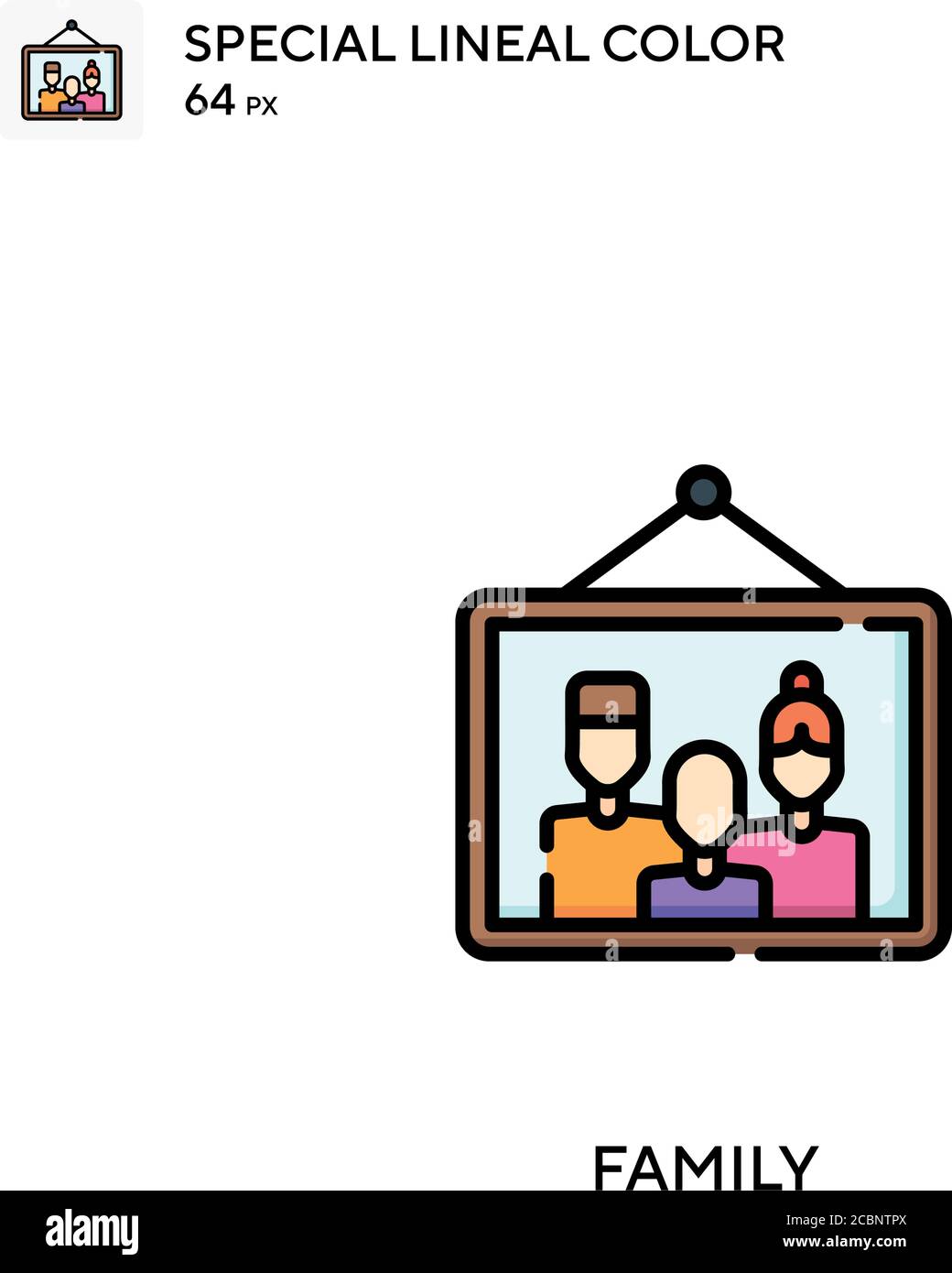 Family Special lineal color vector icon. Family icons for your business ...