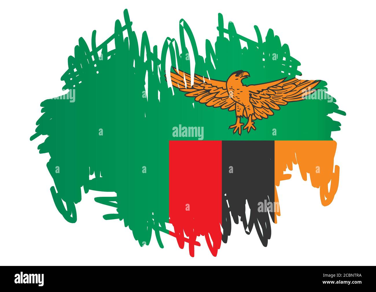 Zambia Flag Eagle