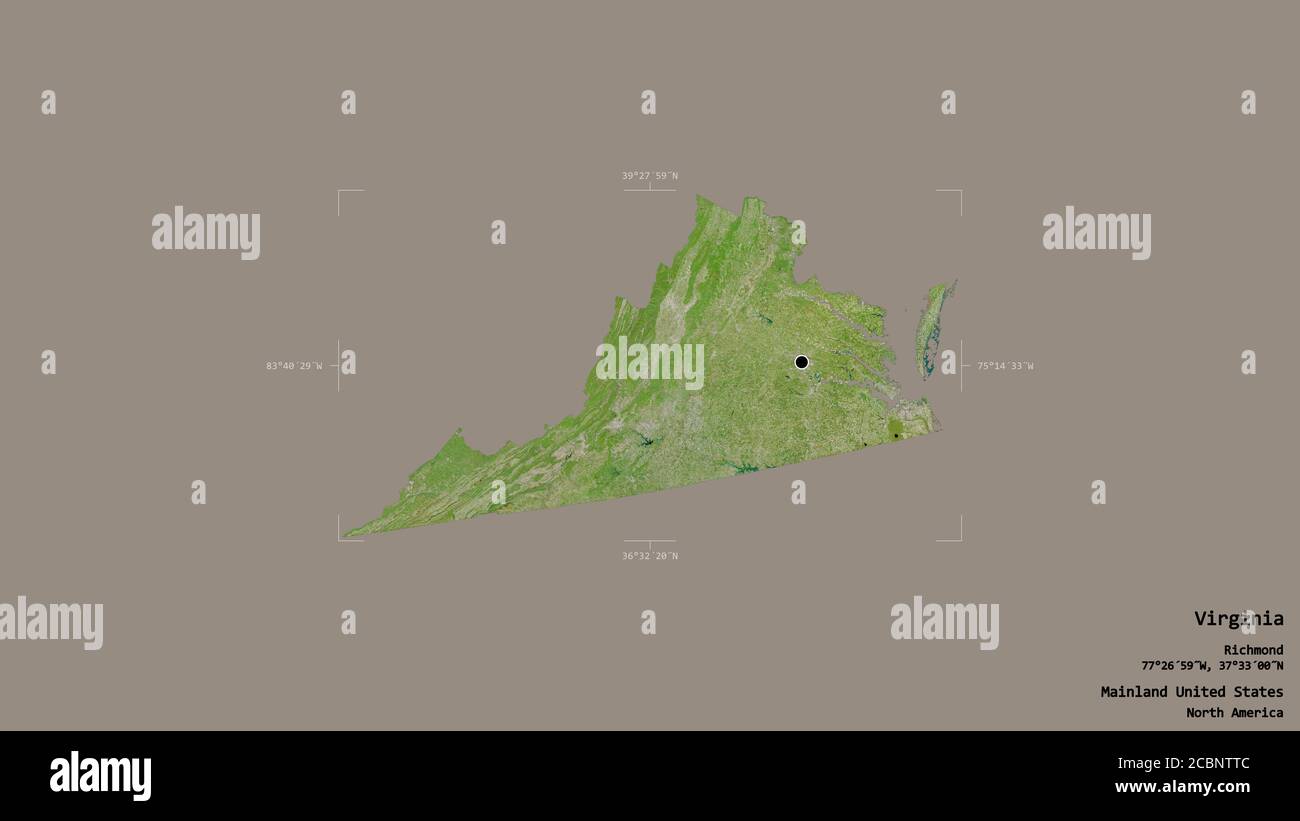 Map satellite geography virginia hi-res stock photography and images ...