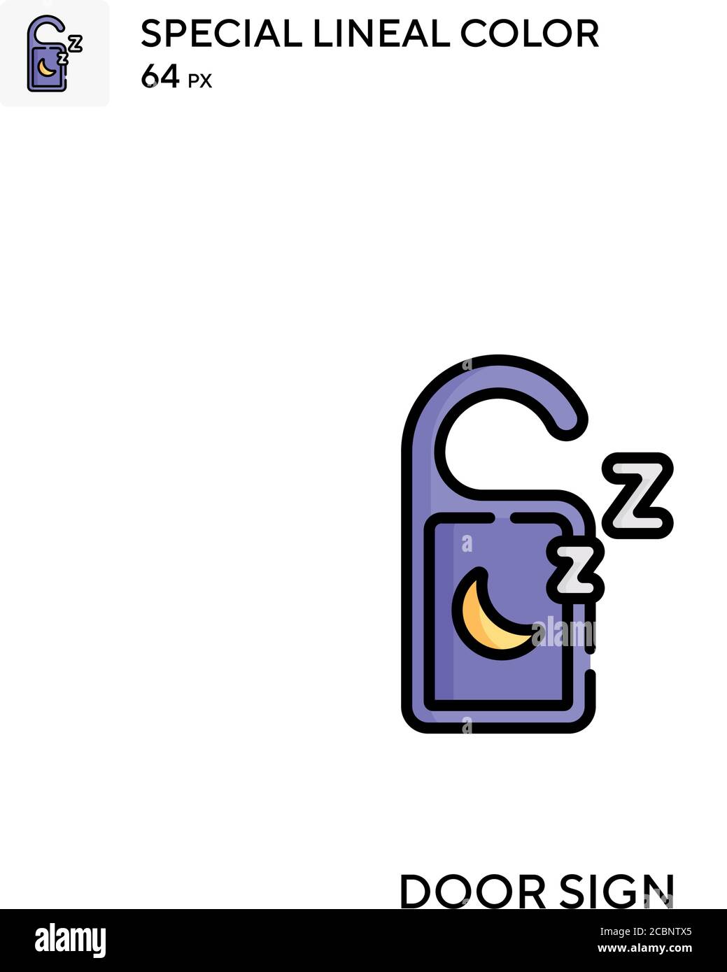 Door sign Special lineal color vector icon. Door sign icons for your ...