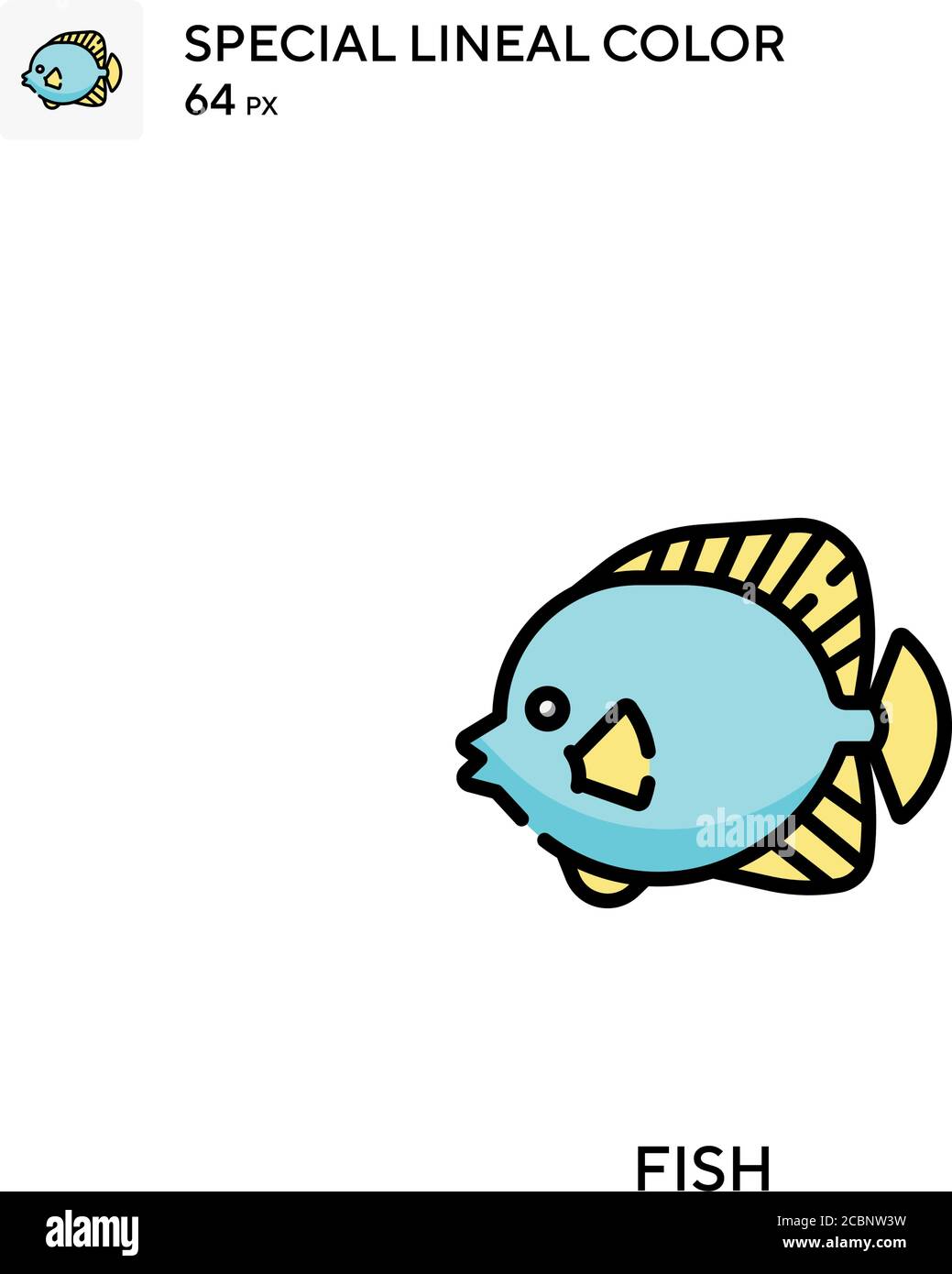 Fish Special lineal color vector icon. Fish icons for your business ...