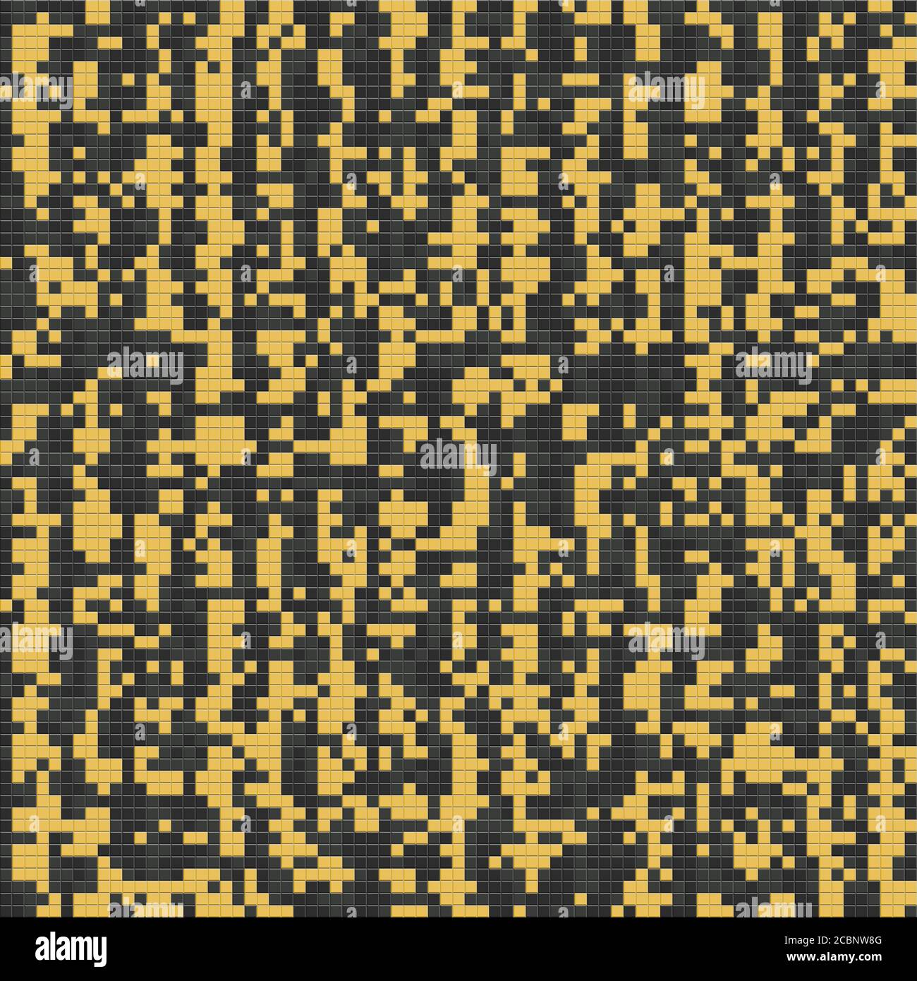 Square background mosaic, ceramics. Abstract pixels. Ceramic tiles ...