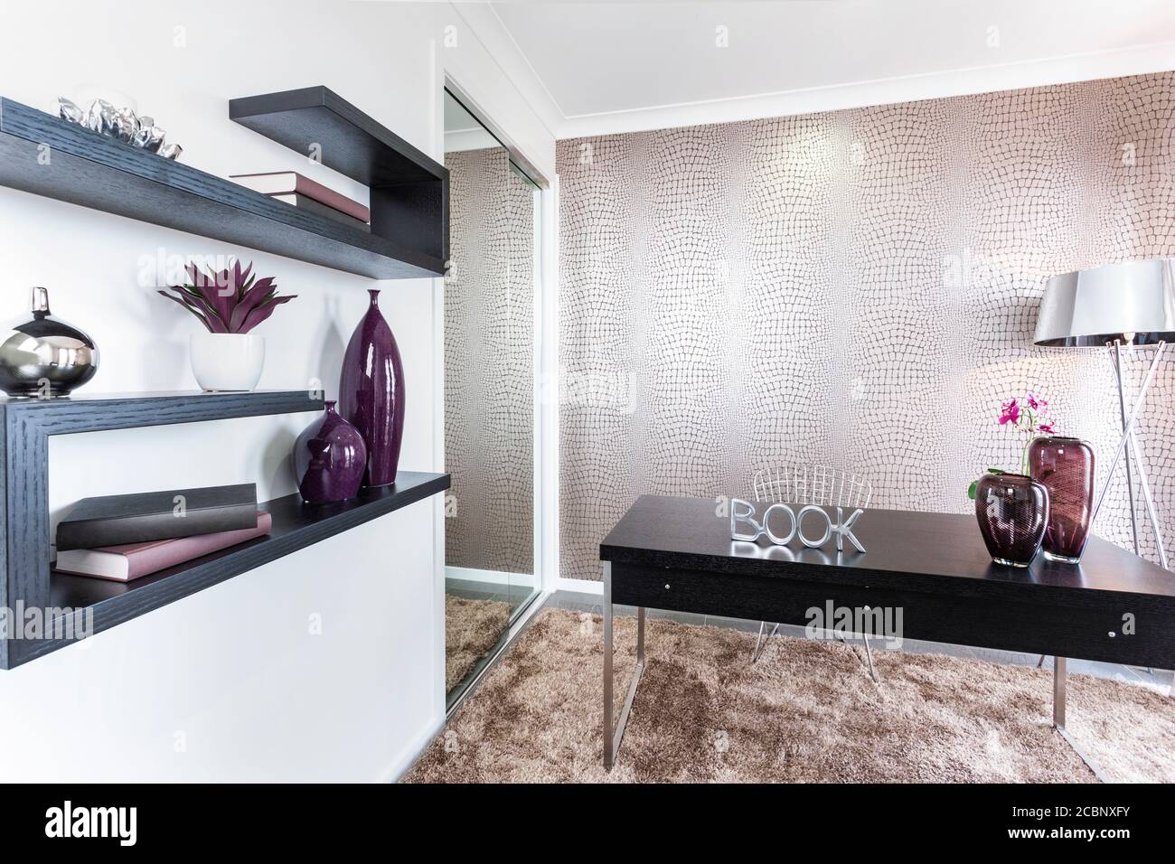 A bright workroom in a luxury house Stock Photo - Alamy