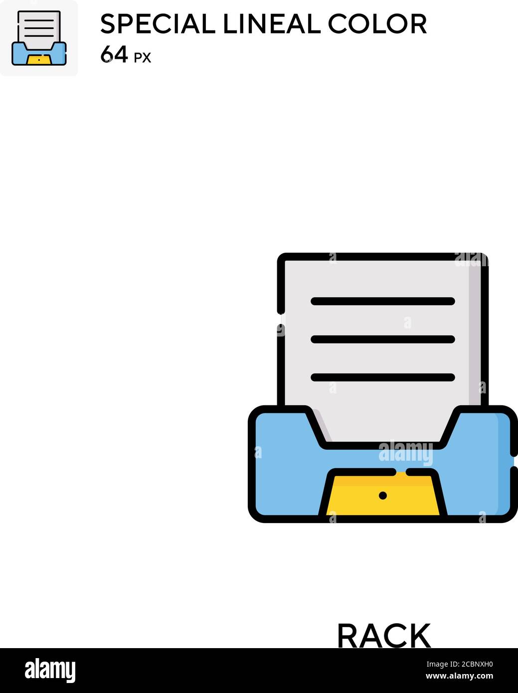 Rack Special lineal color vector icon. Rack icons for your business ...