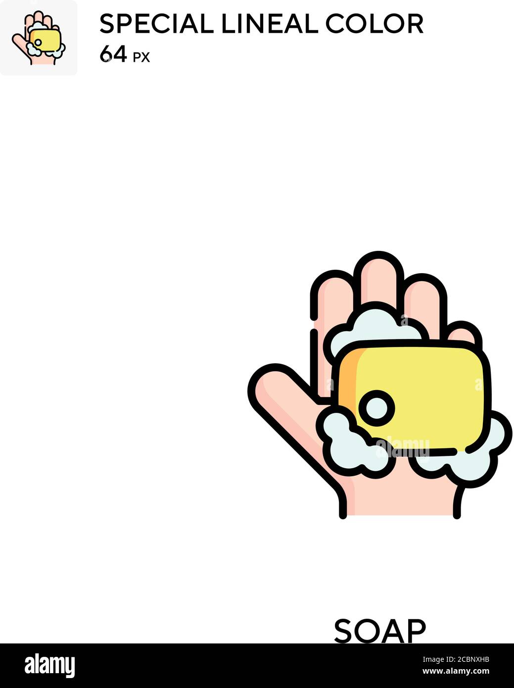 Soap Special lineal color vector icon. Soap icons for your business ...