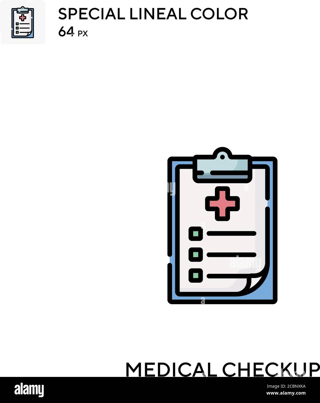 Medical checkup Special lineal color vector icon. Medical checkup icons for your business ...