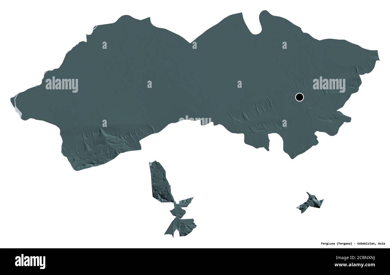 Ferghana map Cut Out Stock Images & Pictures - Alamy