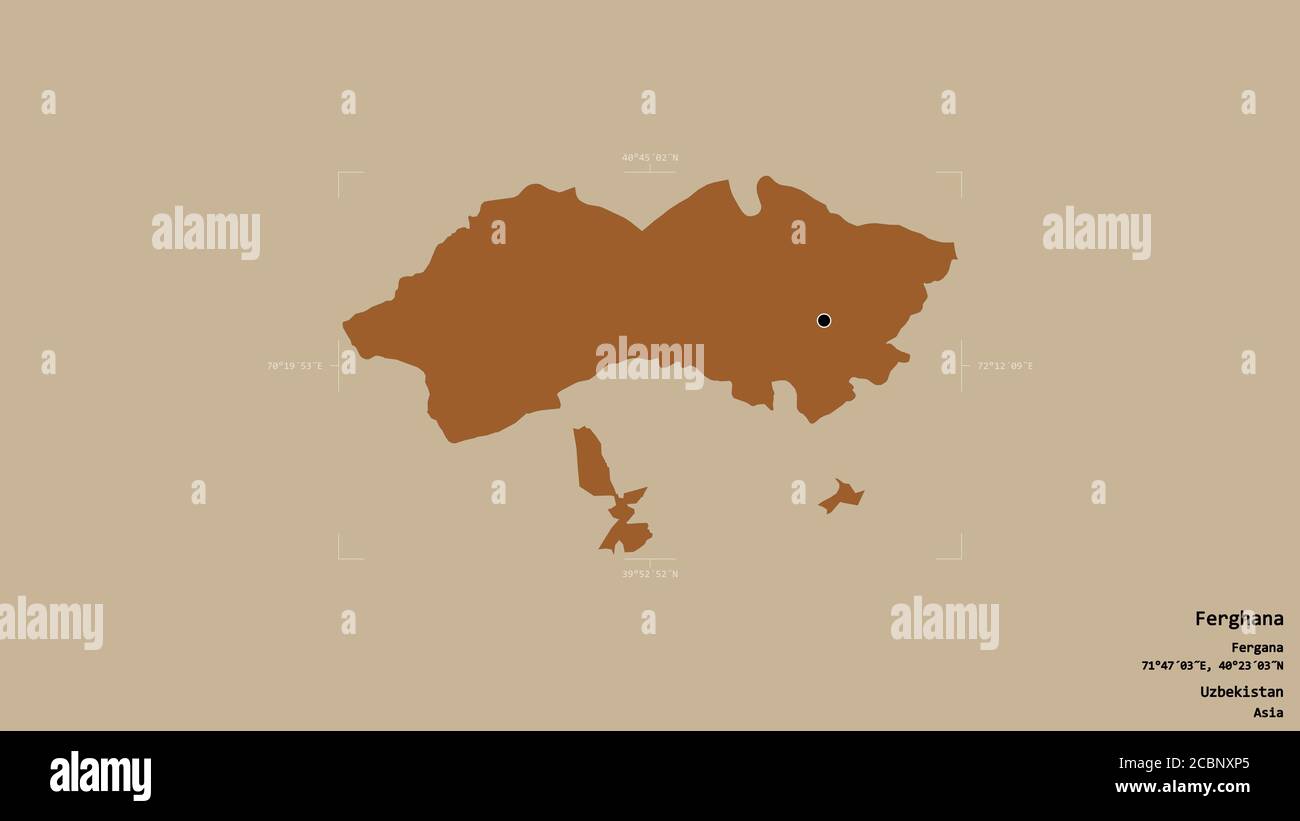 Ferghana map hi-res stock photography and images - Alamy