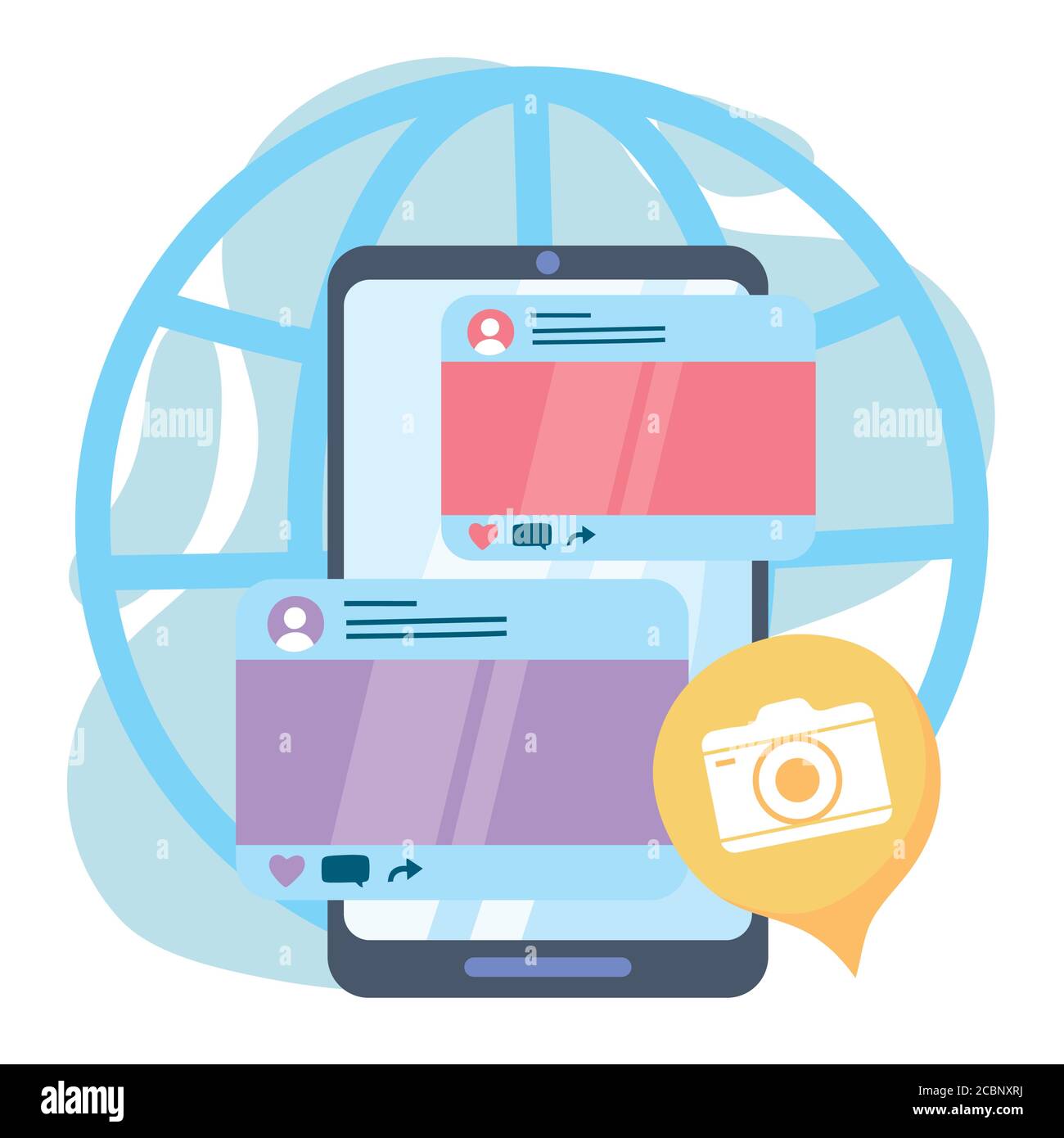 Speaking to camera Stock Vector Images - Alamy