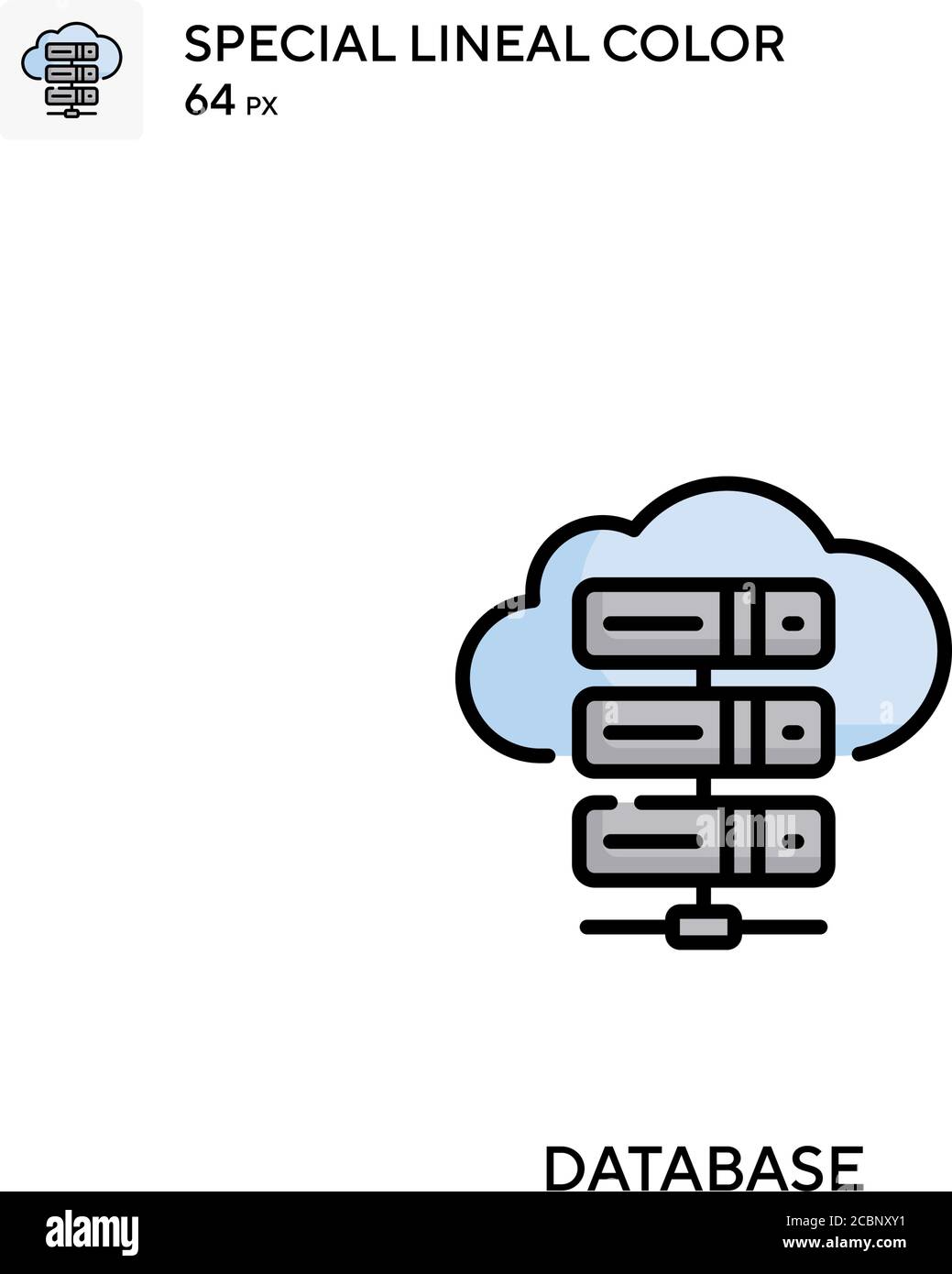 Database Special lineal color vector icon. Database icons for your ...