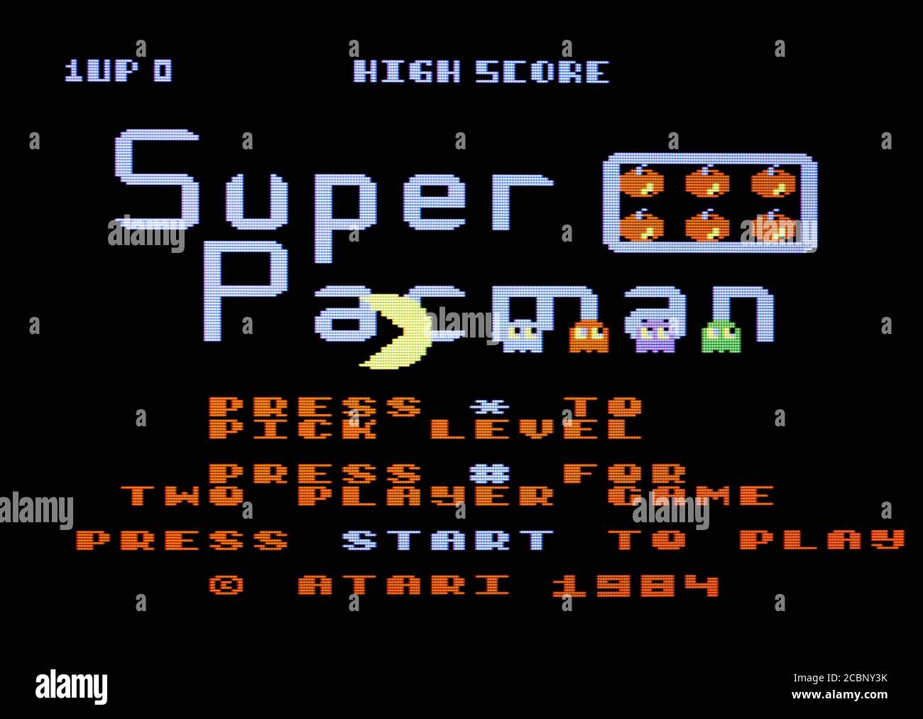 Super Pacman - Atari 5200 - editorial use only Stock Photo - Alamy
