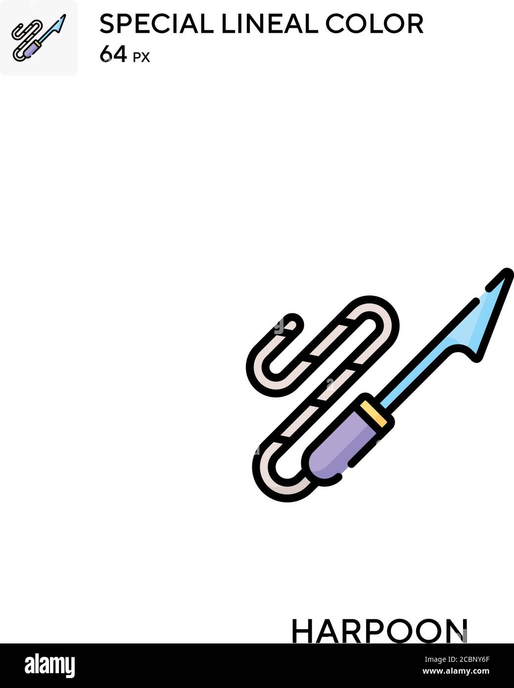 Harpoon Special lineal color vector icon. Harpoon icons for your business project Stock Vector ...