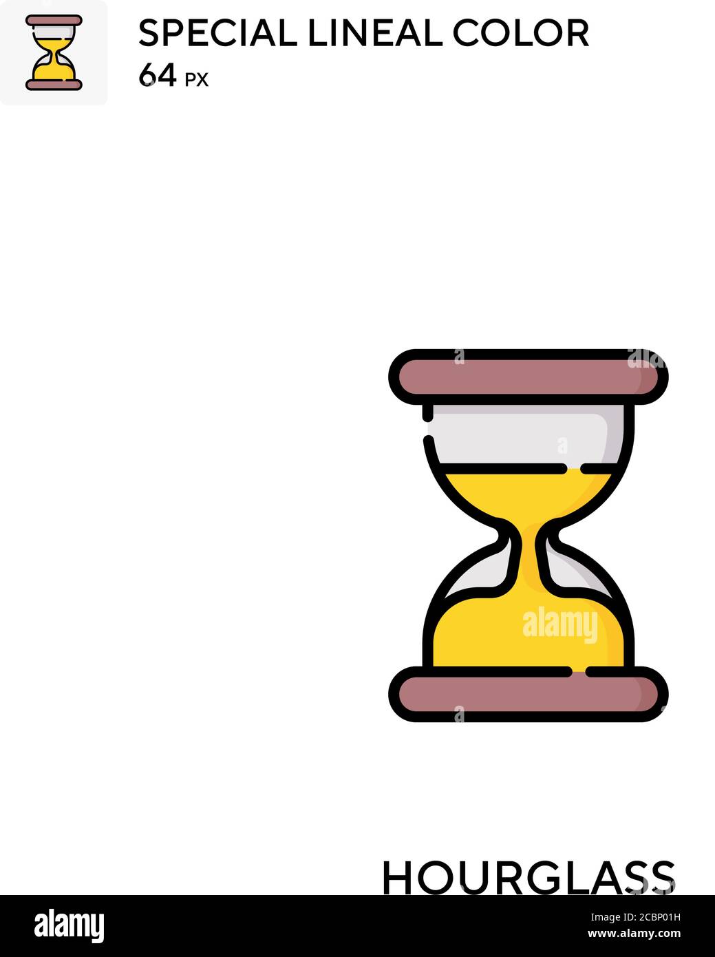 Hourglass Special lineal color vector icon. Hourglass icons for your ...