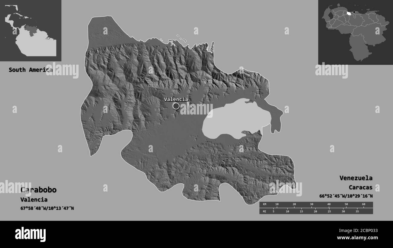 Valencia carabobo map hi-res stock photography and images - Alamy