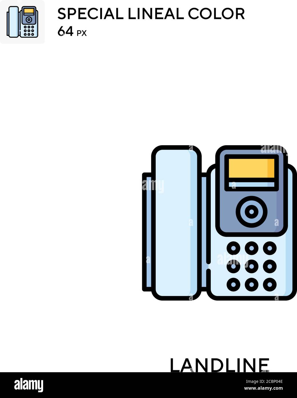 Landline Special lineal color vector icon. Landline icons for your ...