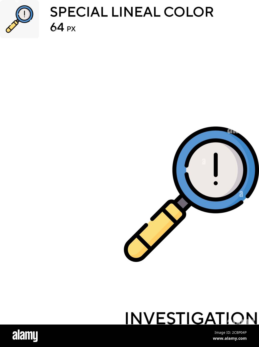 Investigation Special lineal color vector icon. Investigation icons for ...