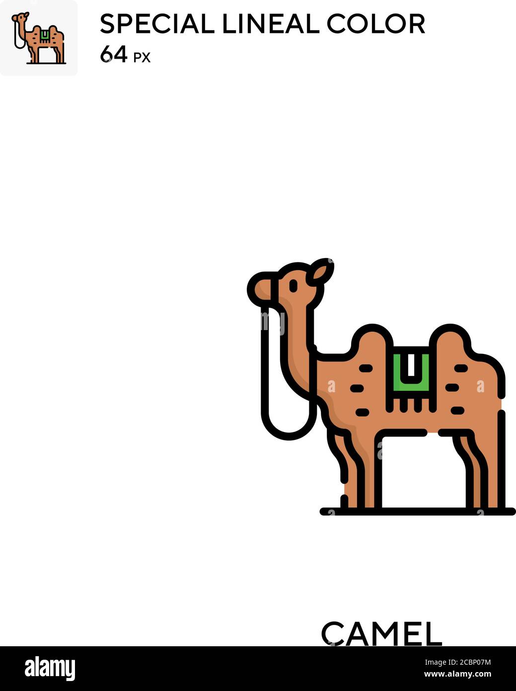 Camel Special lineal color vector icon. Camel icons for your business ...