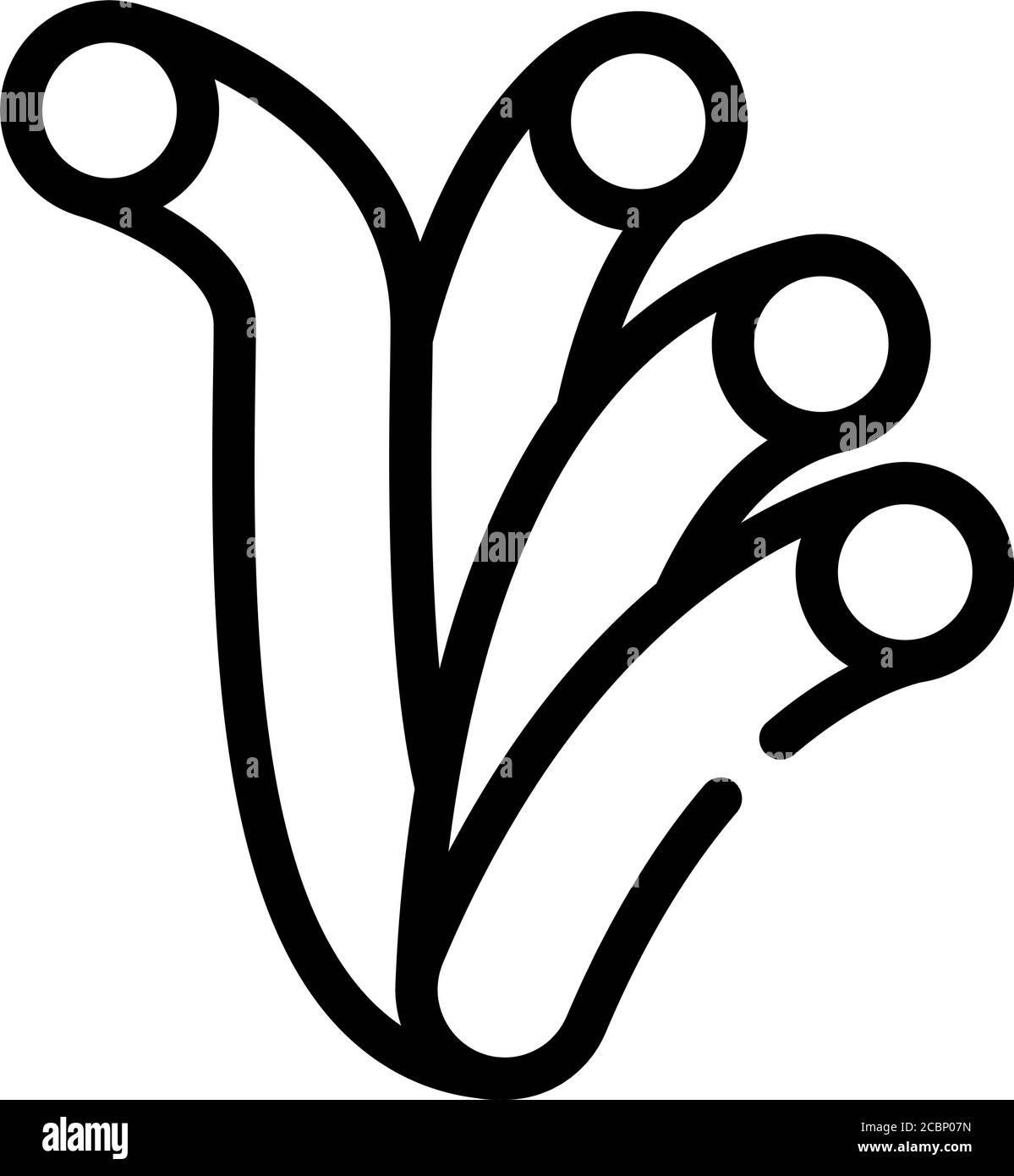 coral tube form line icon vector illustration Stock Vector Image & Art ...