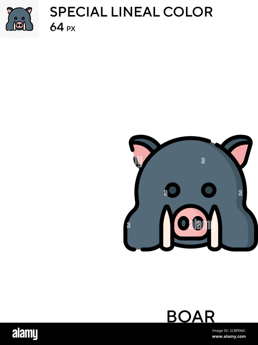 Boar Special lineal color vector icon. Boar icons for your business project Stock Vector Image ...