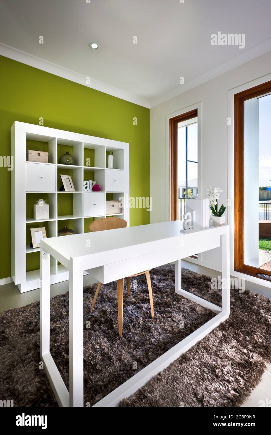 A bright workroom in a luxury house Stock Photo - Alamy