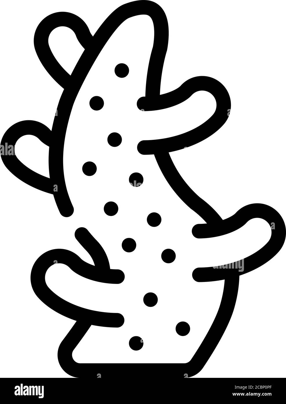 sea aquatic coral line icon vector illustration Stock Vector Image ...