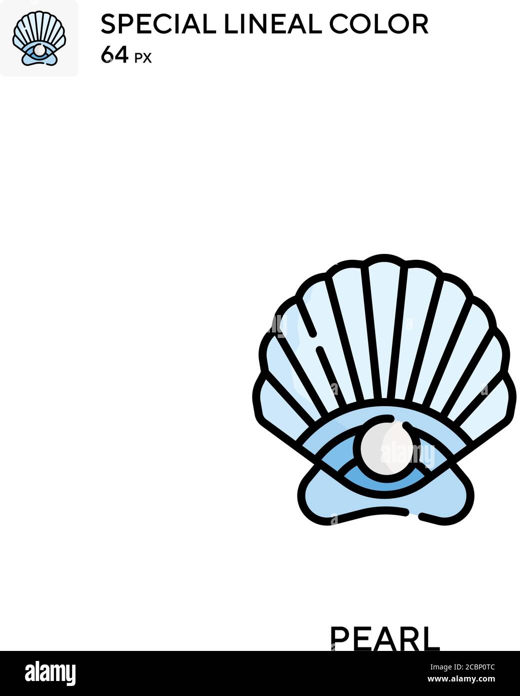 Pearl Special lineal color vector icon. Pearl icons for your business ...