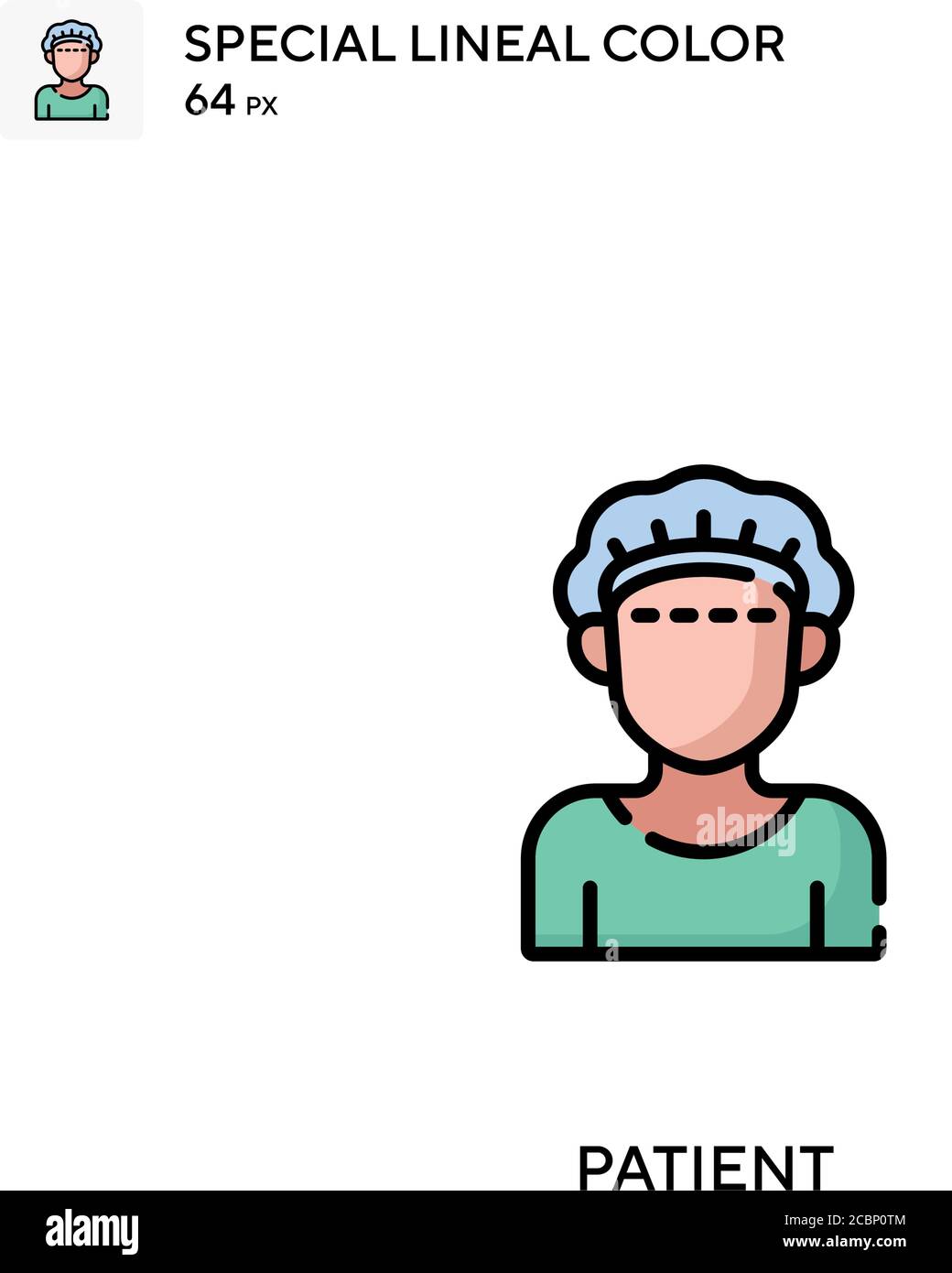 Patient Special lineal color vector icon. Patient icons for your ...