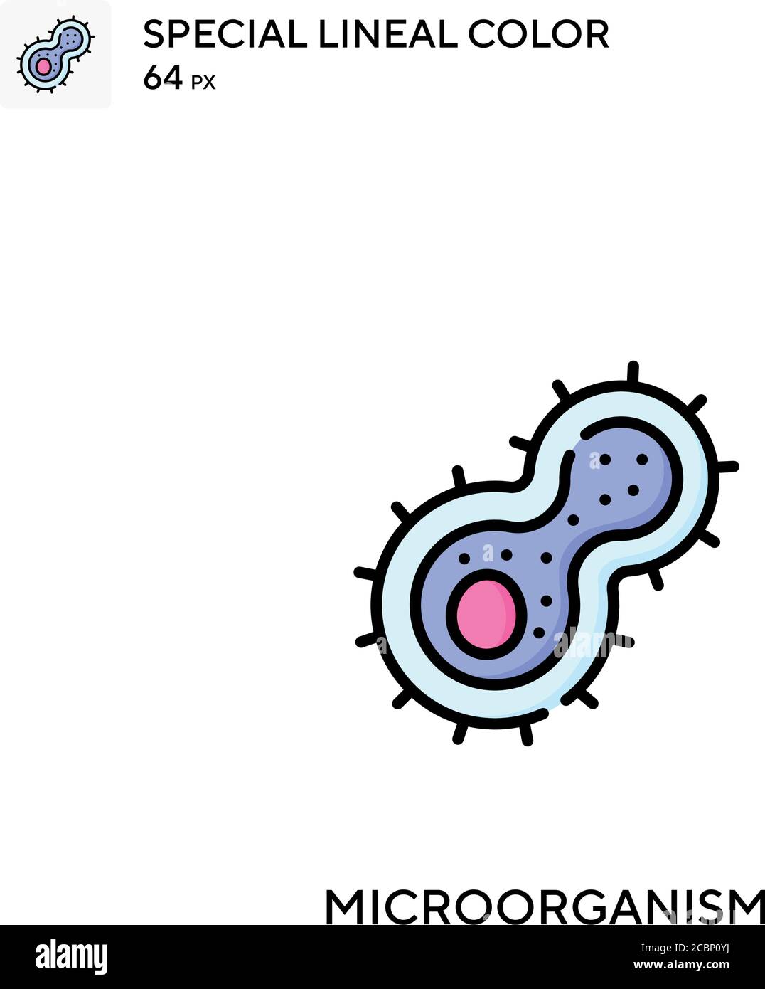 Microorganism Special lineal color vector icon. Microorganism icons for ...