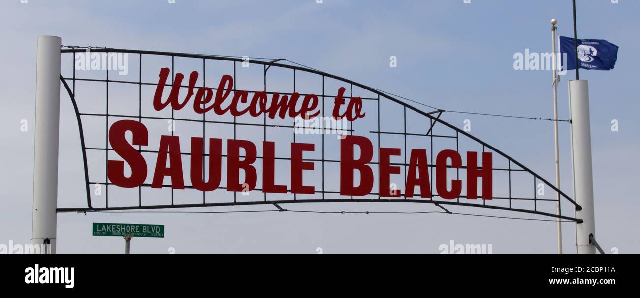 SAUBLE BEACH, CANADA - Aug 09, 2020: Sauble Beach, Ontario / Canada ...