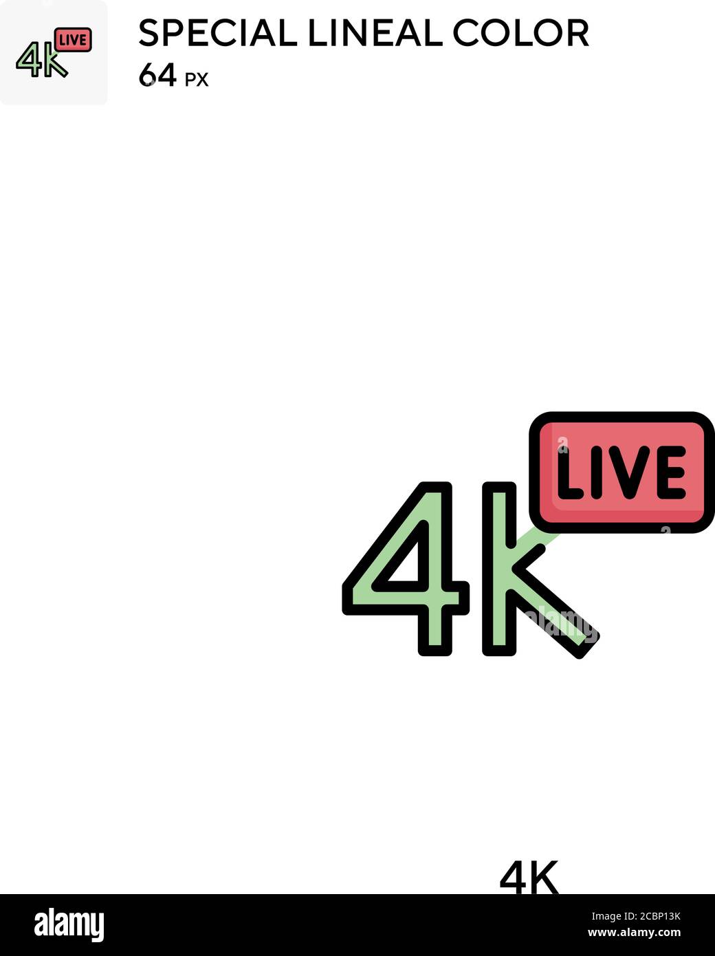 4k Special lineal color vector icon. 4k icons for your business project ...