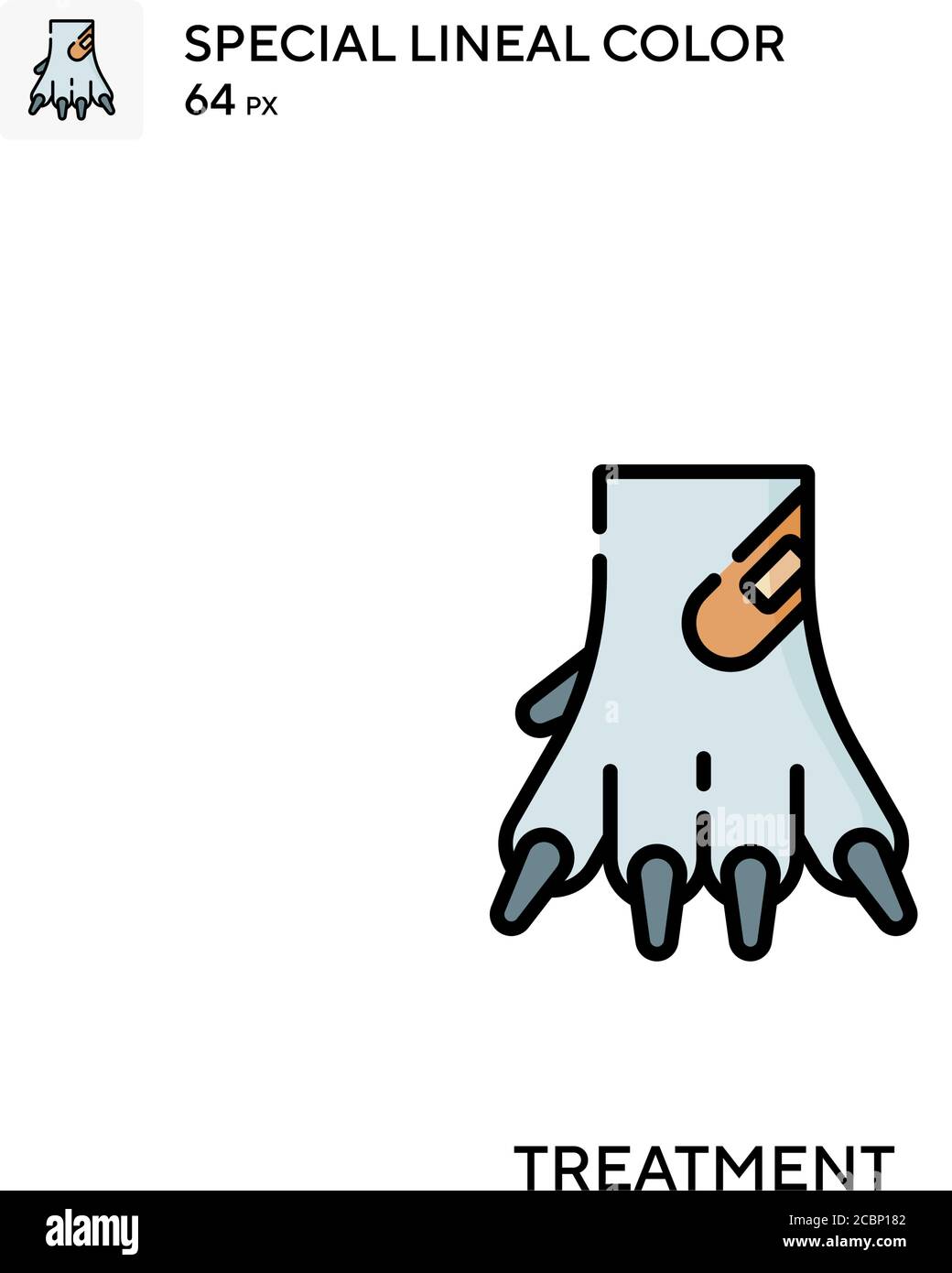 Treatment Special lineal color vector icon. Treatment icons for your ...