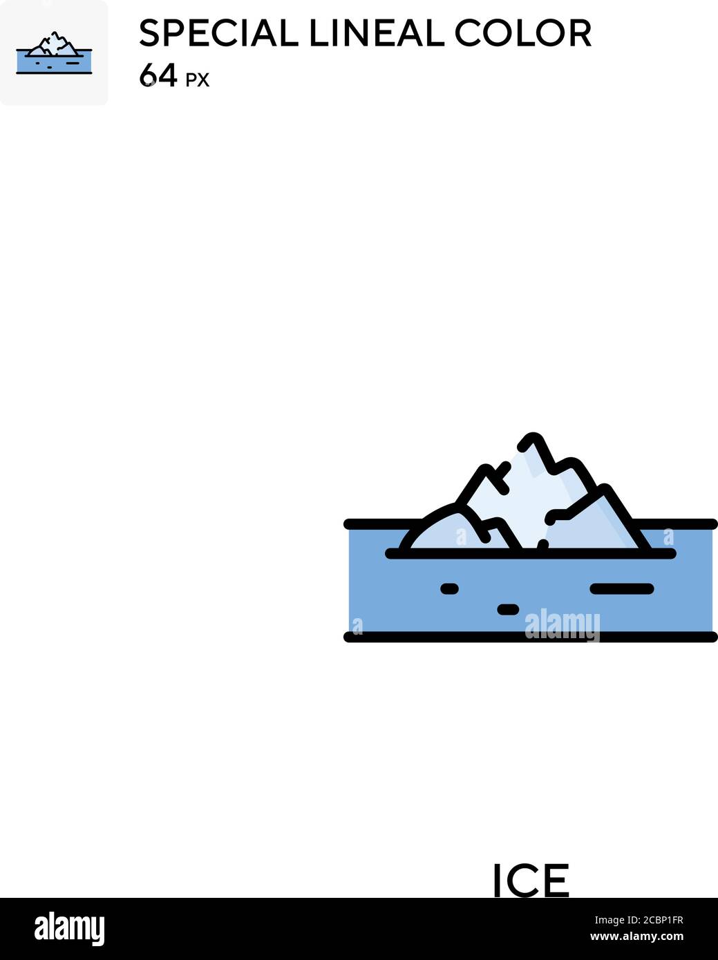 Ice Special lineal color vector icon. Ice icons for your business ...