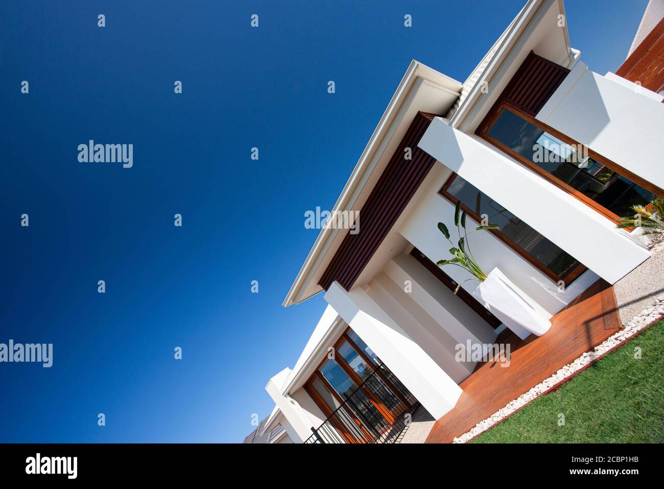A modern and luxury house exterior view Stock Photo - Alamy