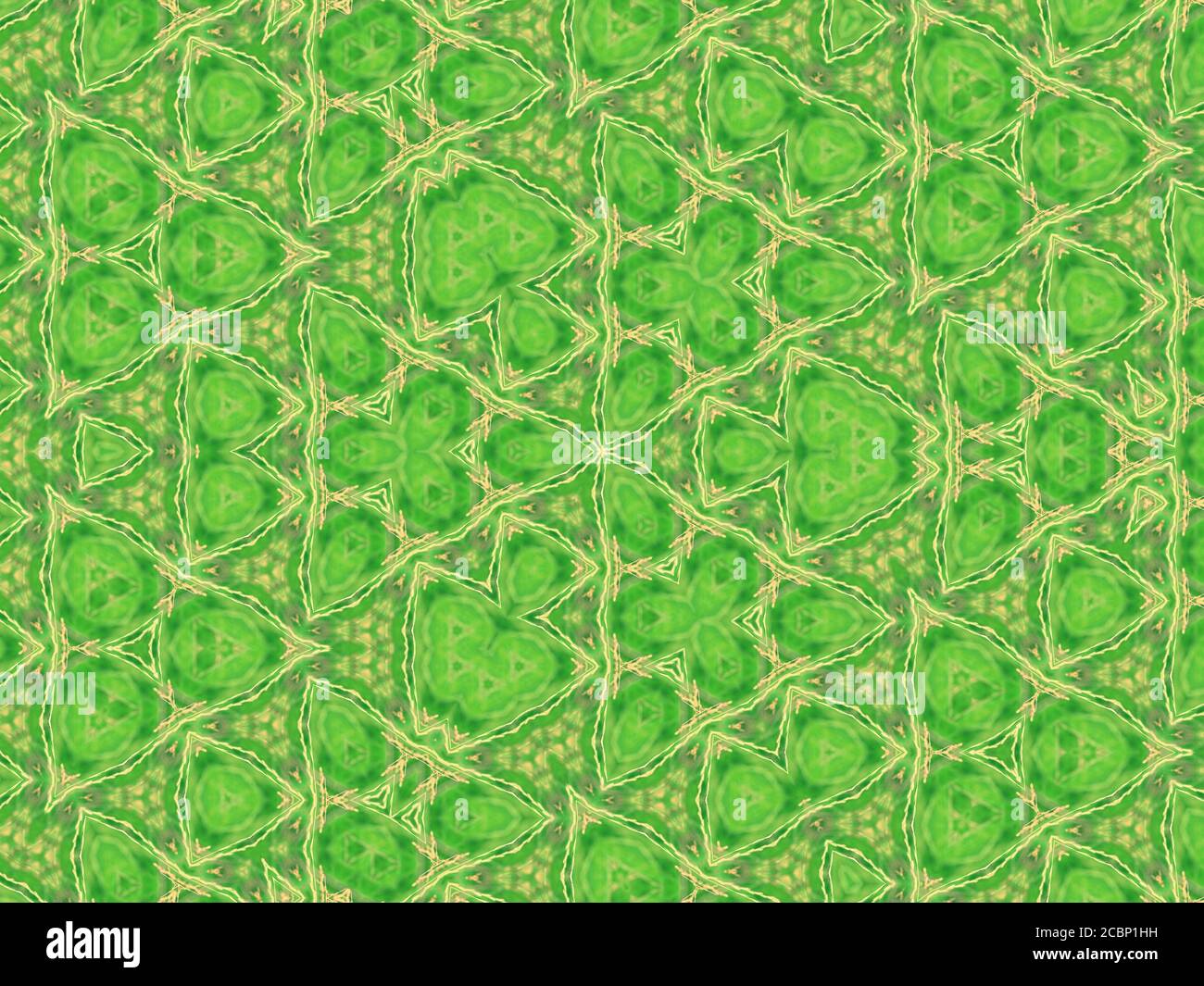 Illustration of green texture with geometric patterns for background or ...