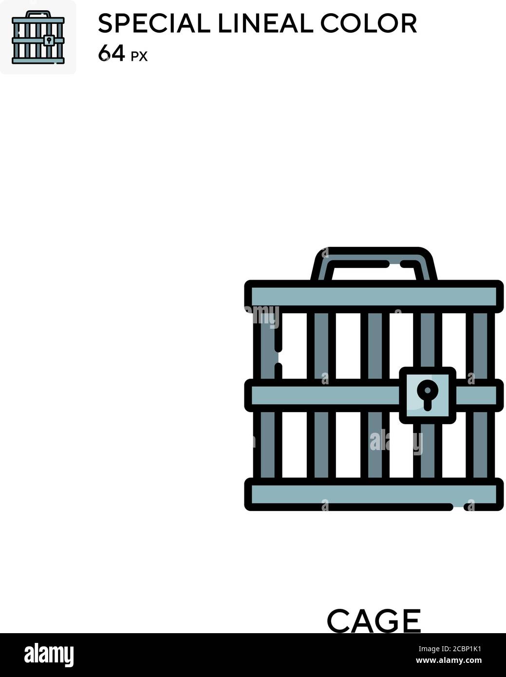 Cage Special lineal color vector icon. Cage icons for your business ...