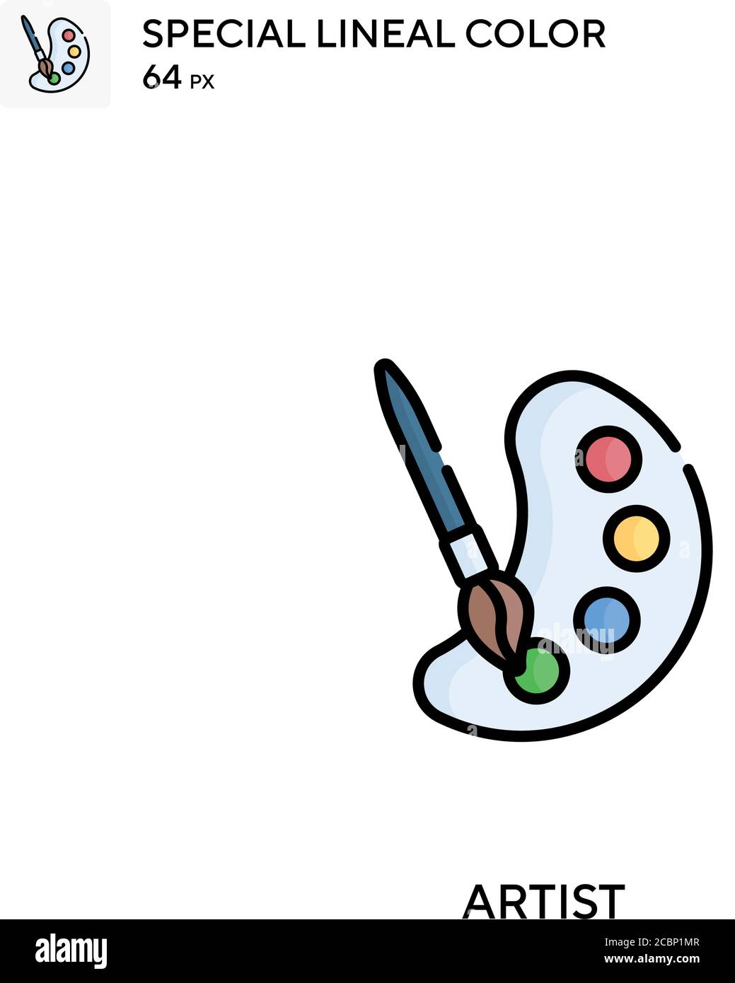 Artist Special lineal color vector icon. Artist icons for your business ...